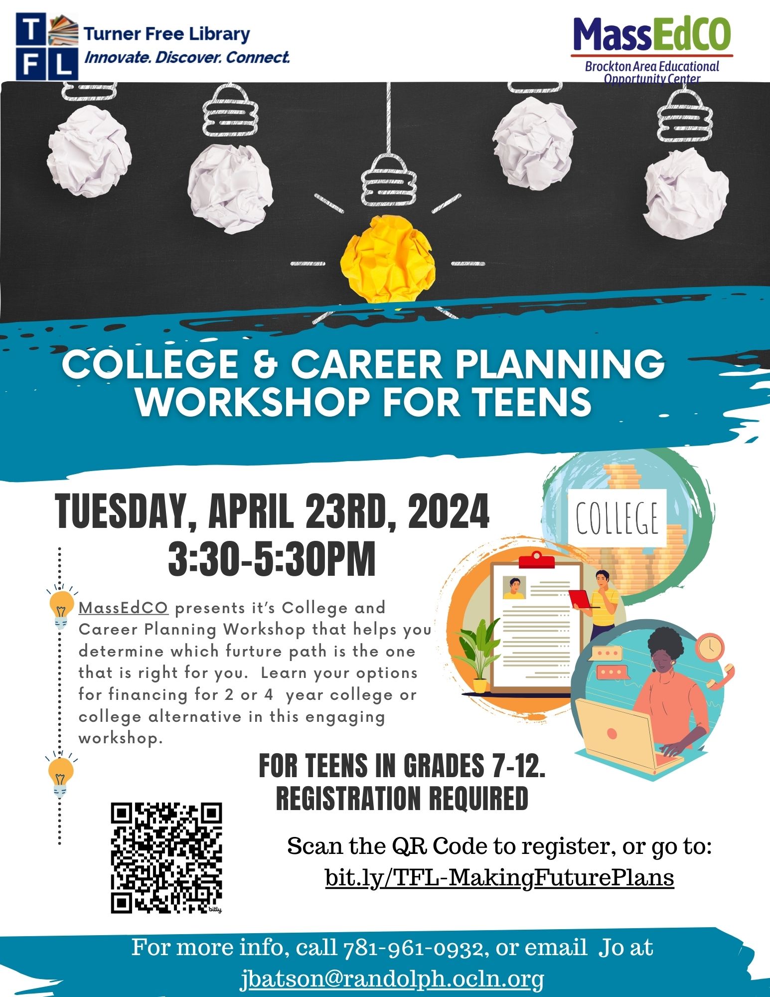 College & Career Planning Workshop | Turner Free Library